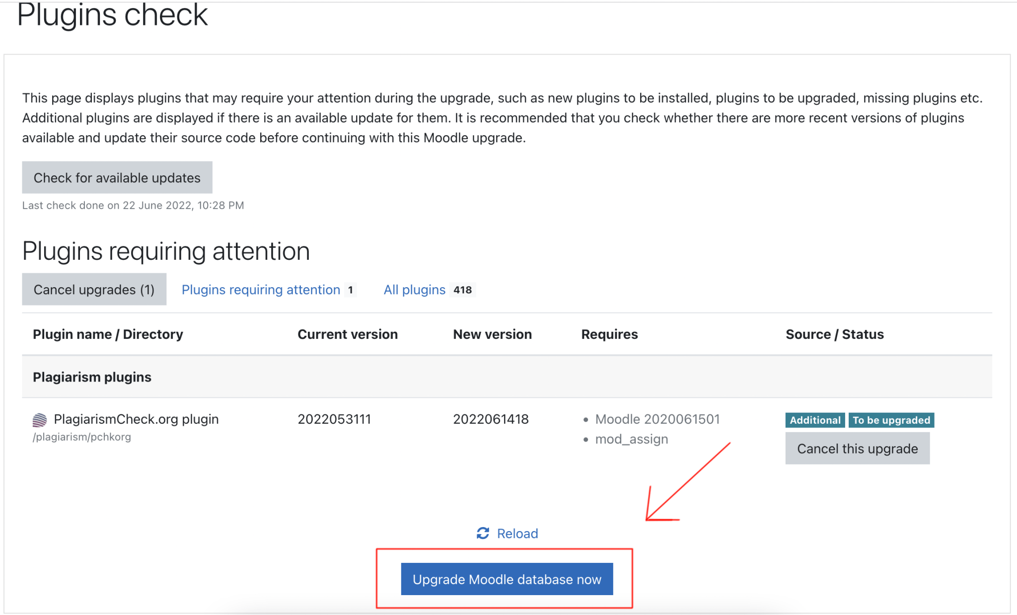 Step-by-step guide on how to integrate PlagiarismCheck.org plugin into Moodle - Check Plagiarism ...