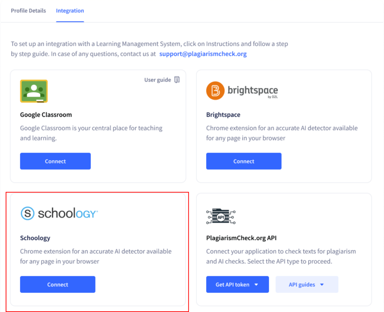 How to integrate Schoology