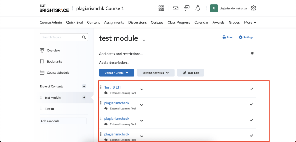 How to see submissions in Brightspace