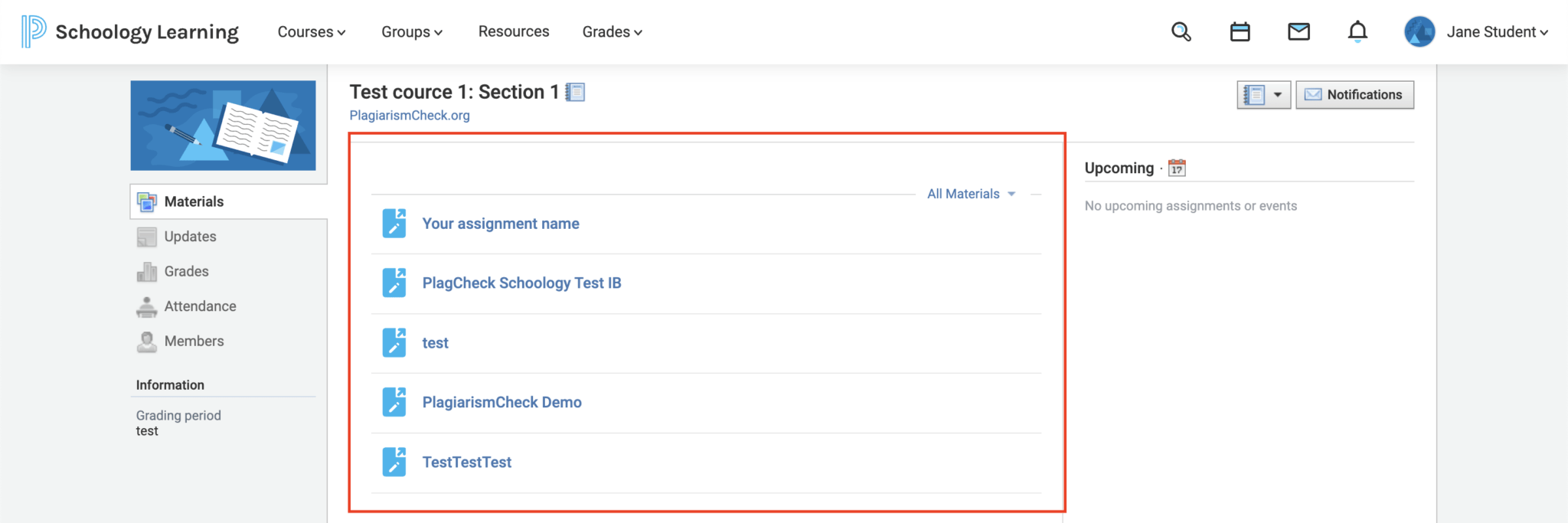 How to submit assignment in Schoology