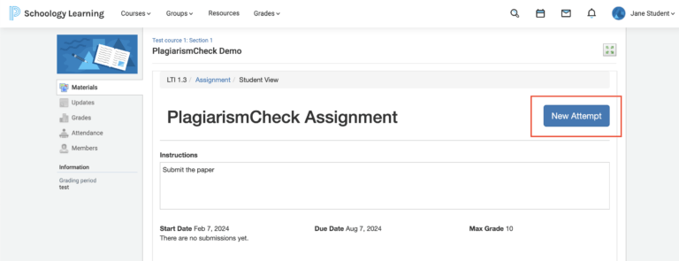 How to submit assignment in Schoology